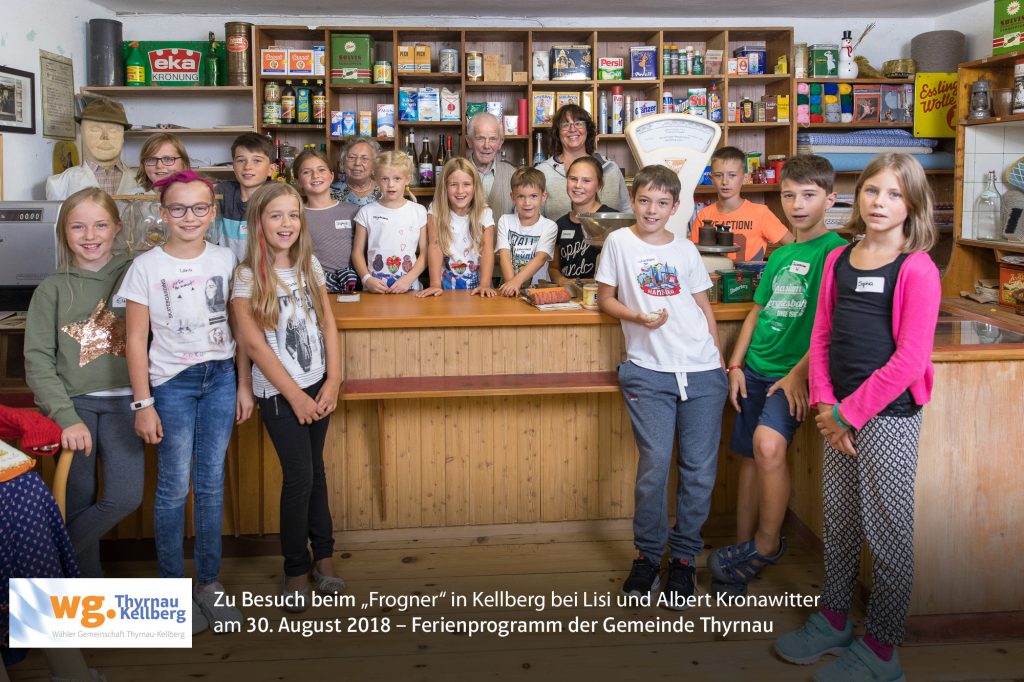 Ferienprogramm 2018 – wg. Thyrnau-Kellberg